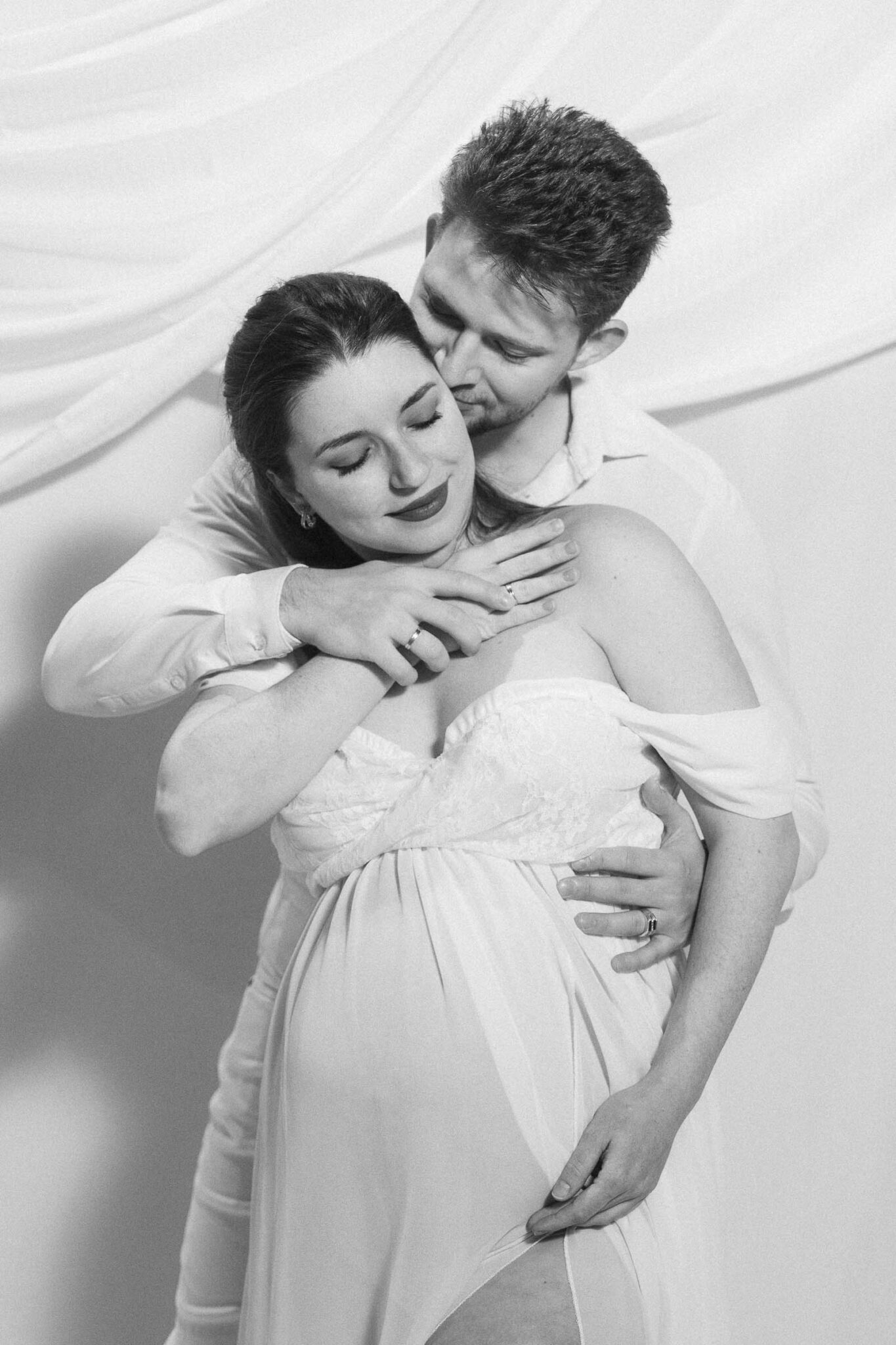 Ballroom Dancers Romantic Maternity Photos | Wyckoff, New Jersey