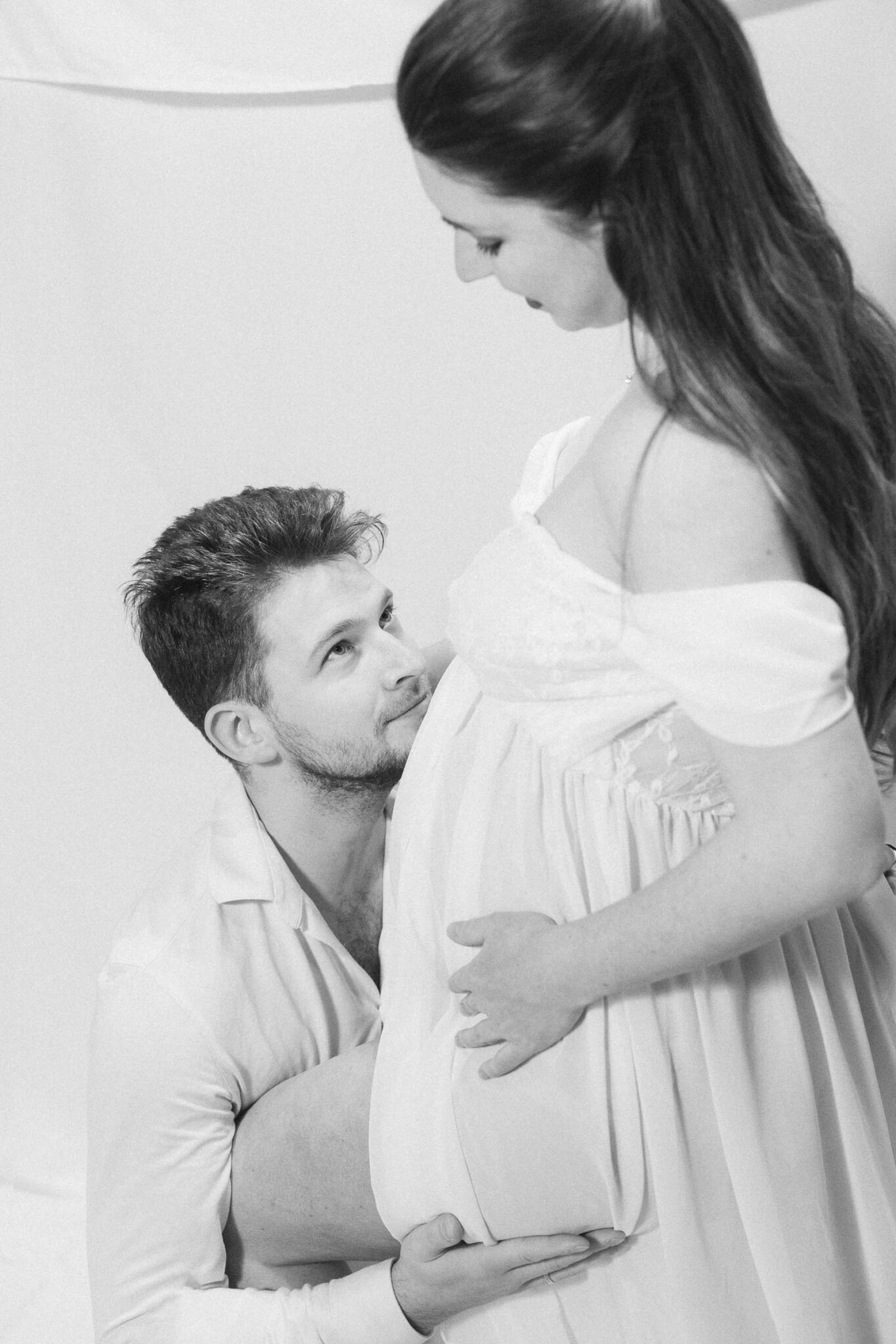 Ballroom Dancers Romantic Maternity Photos | Wyckoff, New Jersey